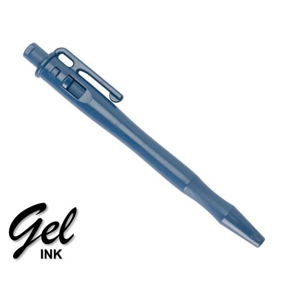 Metal Detectable And X Ray Visible Touchscreen Stylus With Pocket Clip And Lanyard Loop Blue
